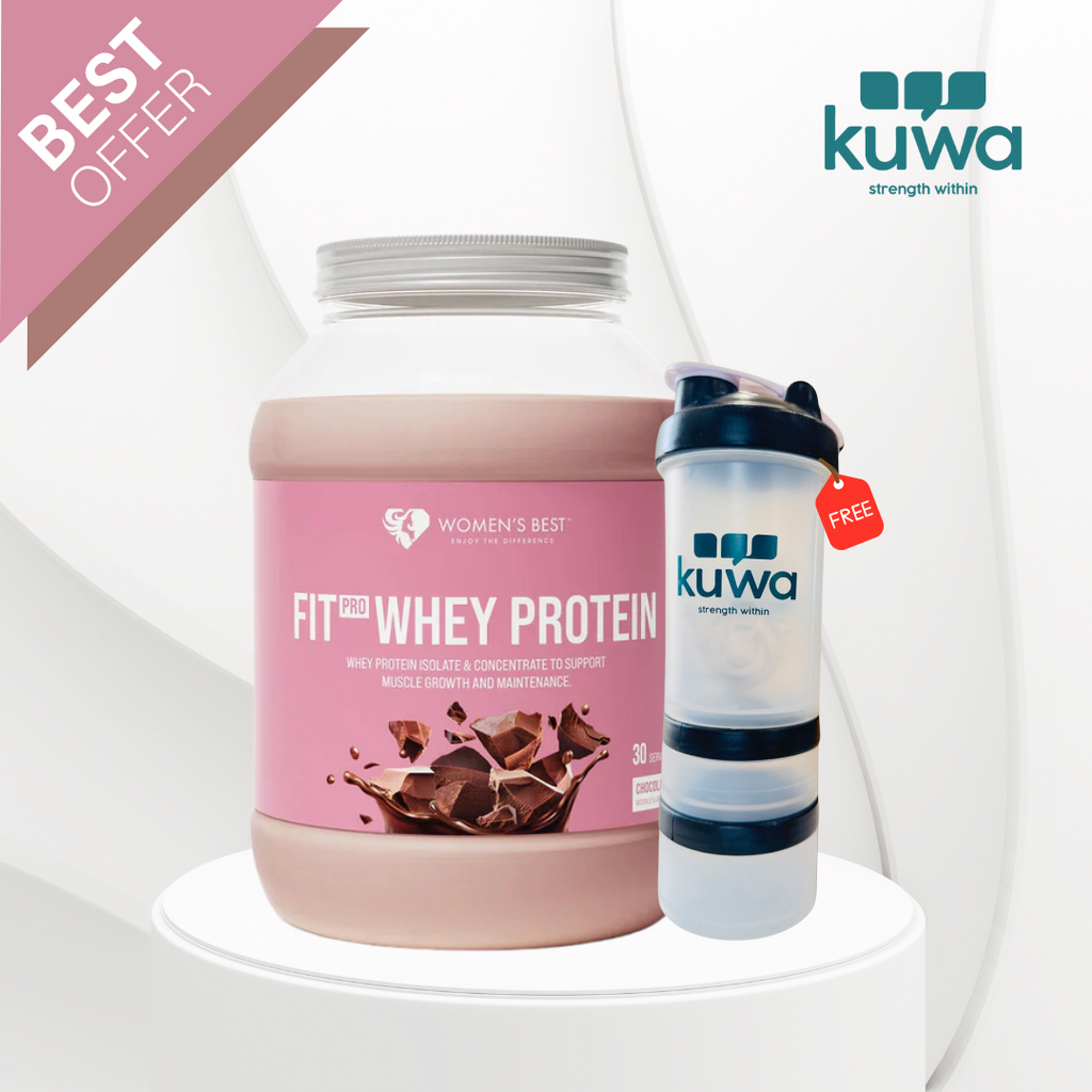 WOMEN'S BEST FIT WHEY PROTEIN CHOCOLATE 908G with KUWA Bottle – Kuwa Supplements - UAE