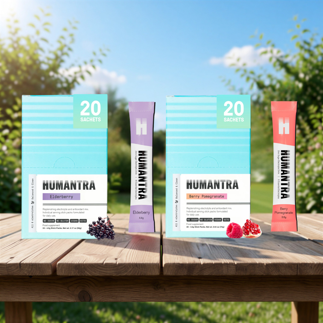 Best Summer Hydration Combo- Humantra Electrolyte Berry Pomegranate 70g ...