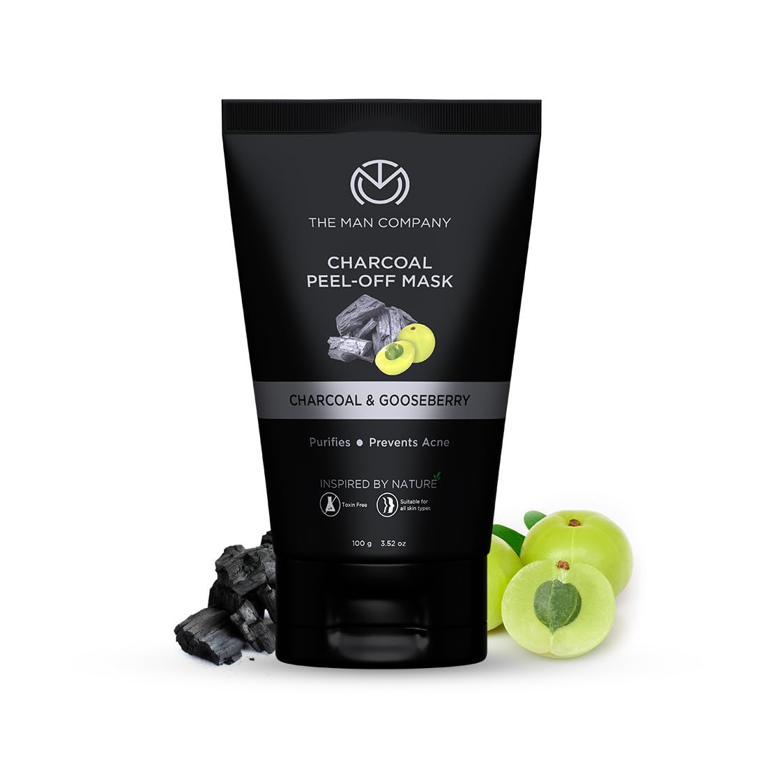 Buy The Man Company Peel Off Mask Moringa And Gooseberry Charcoal