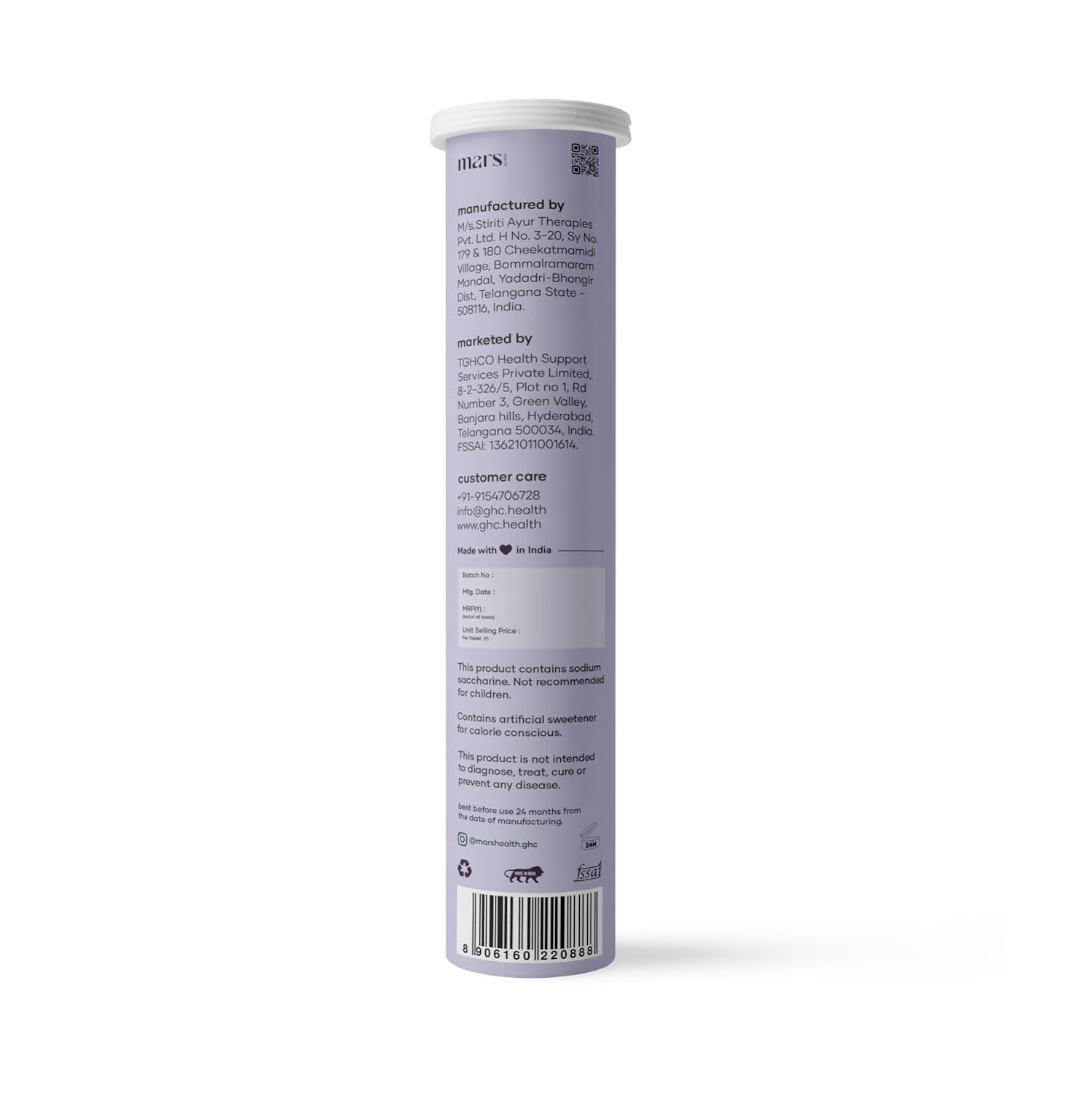 Buy GHC Mars Vitamin C effervescent Tablets 20tabs in UAE | Dubai, Abu ...