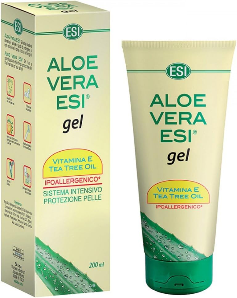 Esi Aloe Vera Gel Vit E + Teatree 200 Ml – Kuwa Supplements - UAE