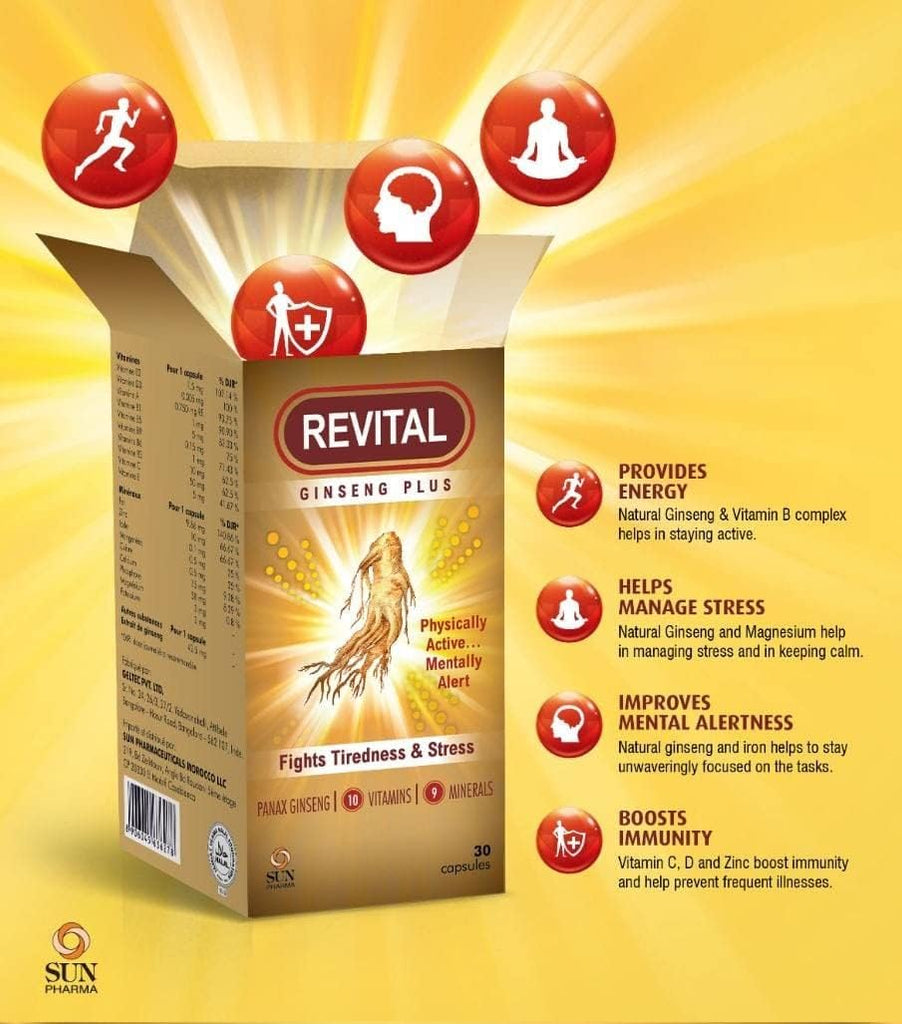 Buy Revital Ginseng Plus Capsules 30’S Online