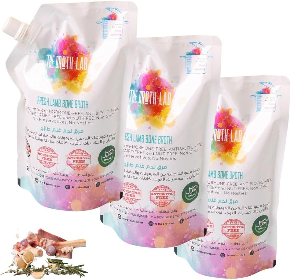 Buy Fresh Beef Bone Broth - 500ml pack of 3 Online