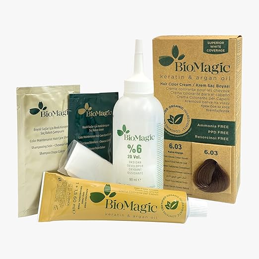 Biomagic Hair Color, 60 Ml - 6/03 Dark Natural Golden Blonde – Kuwa ...