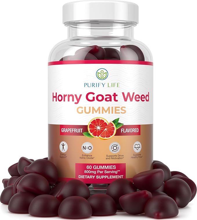 Purify Life Potent Horny Goat Weed gummies 60 for Men and Women – Kuwa ...