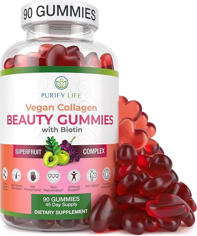 Buy Purify Life Vegan Collagen Beauty Gummies 9 with Biotin Online ...