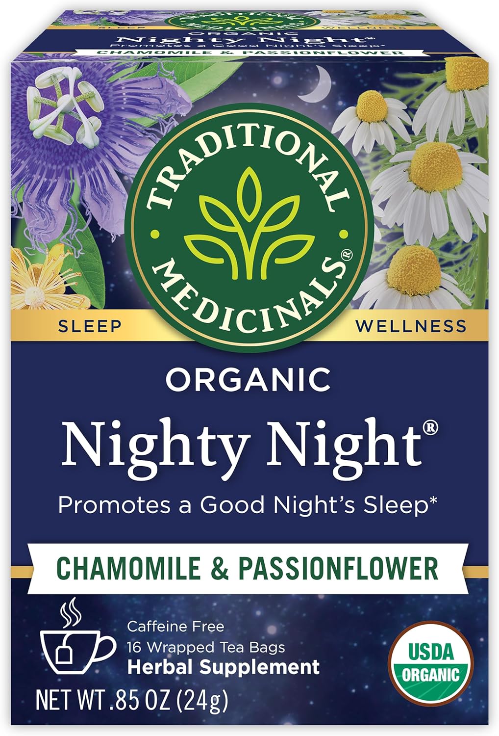 Traditional Medicinals, Organic Nighty Night Tea, 16 Ct – Kuwa ...