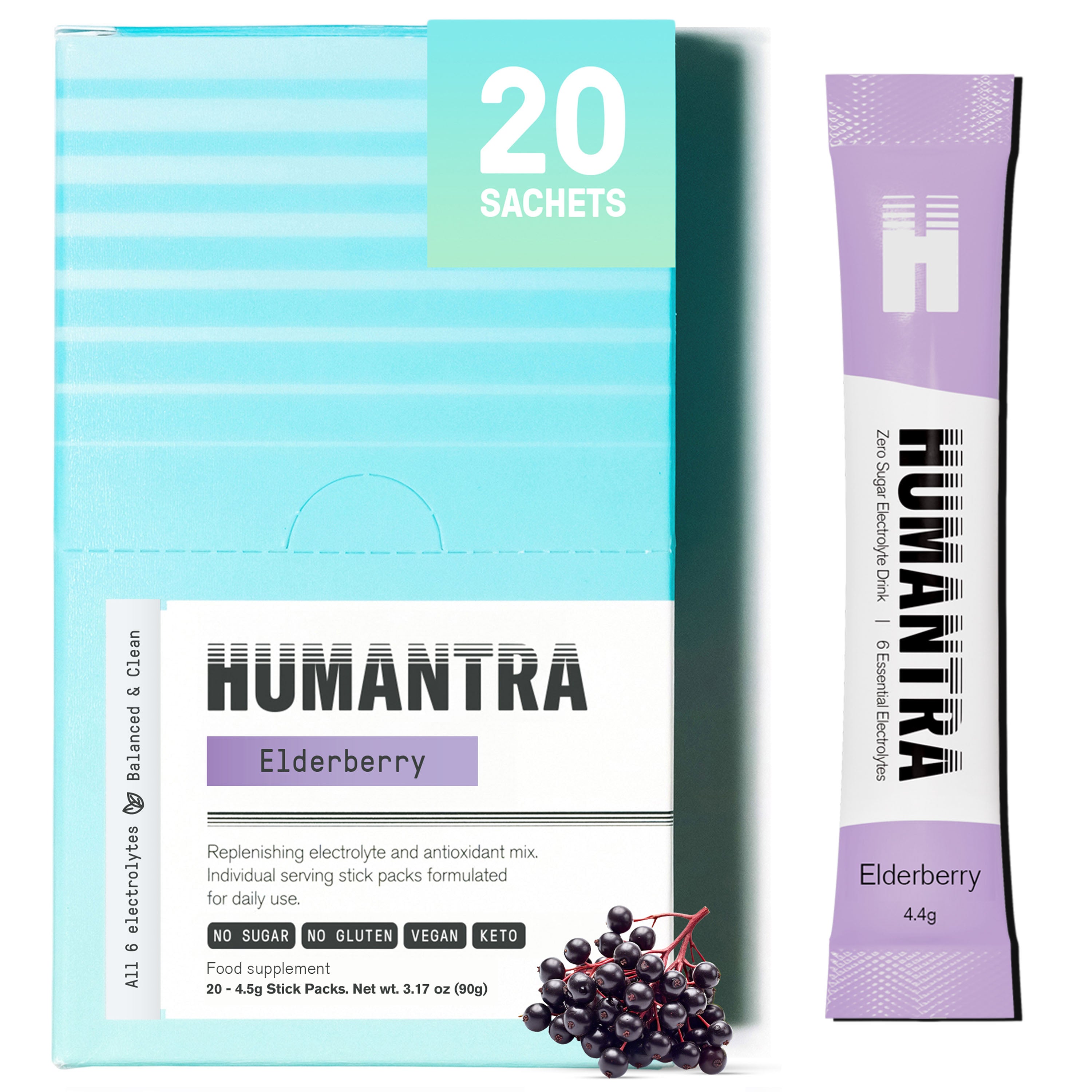 Buy Humantra Electrolyte Elderberry 90G Online
