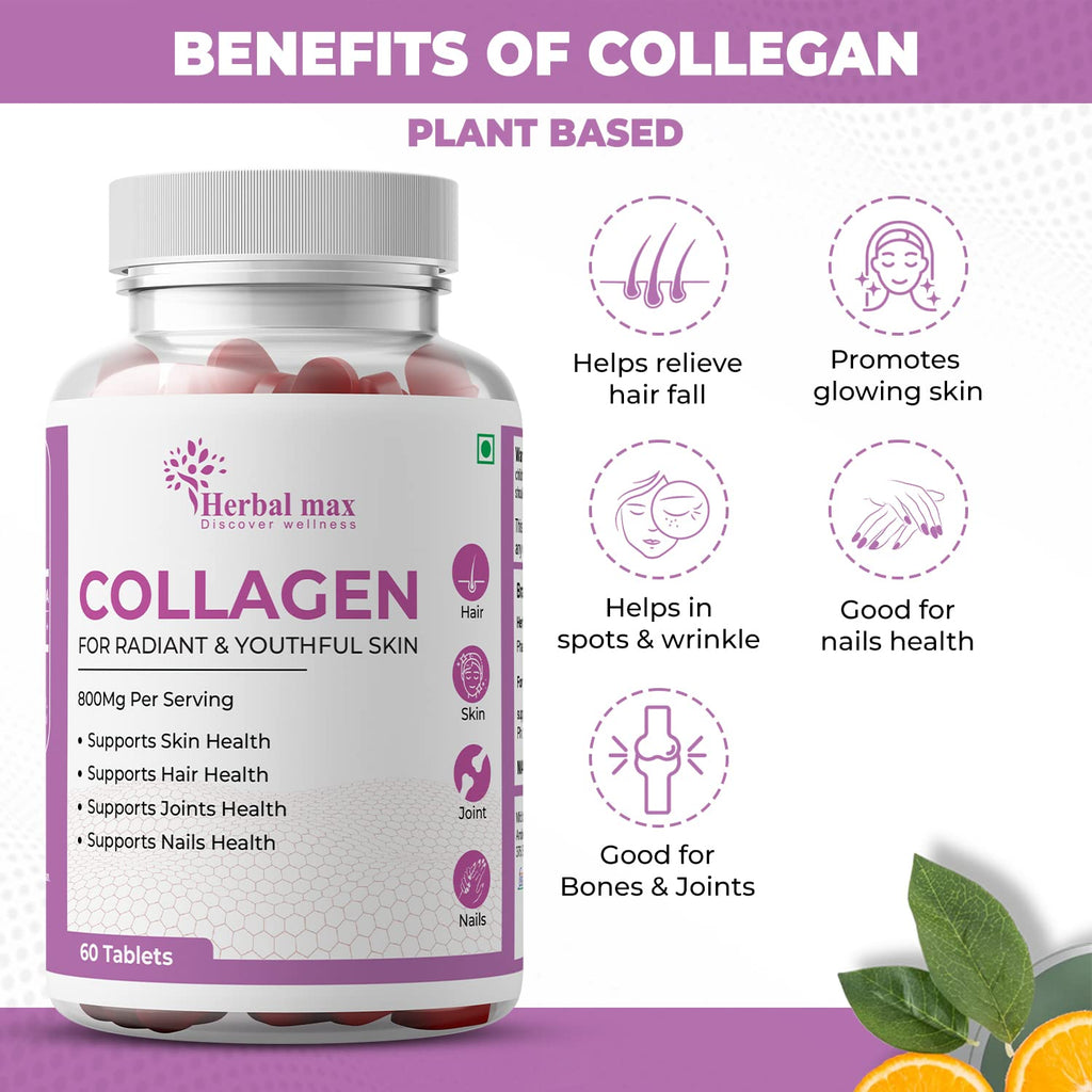 Buy Herbal max Collagen 60 Tablets 800Mg Online